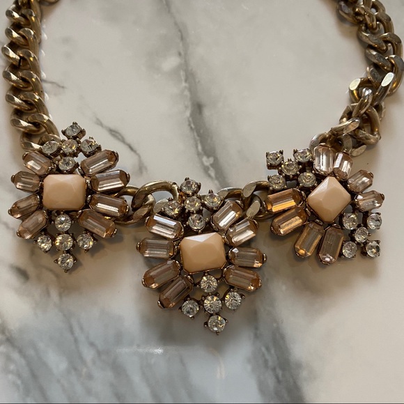 H&M | Jewelry | Rhinestone Pendant Necklace | Poshmark